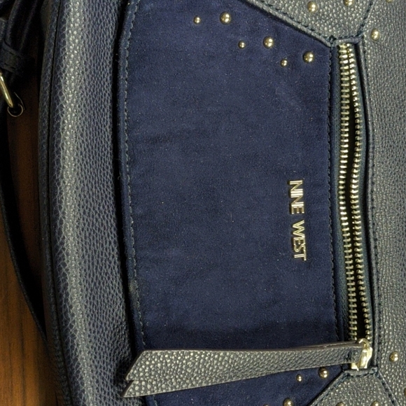 Nine West | Bags | Blue Studded Nine West Purse | Poshmark